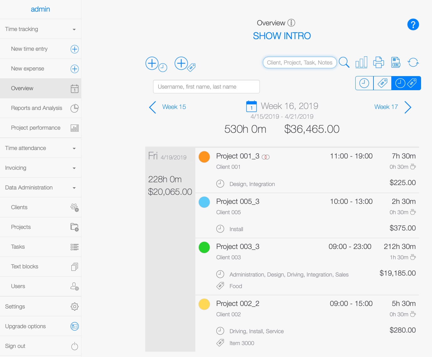 Modern time-tracking system - For every industry - TimeTrack