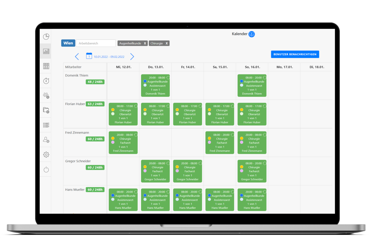 TimeTrack Online Dienstplaner: Planen Sie Ihre Mitarbeiter ganz einfach!