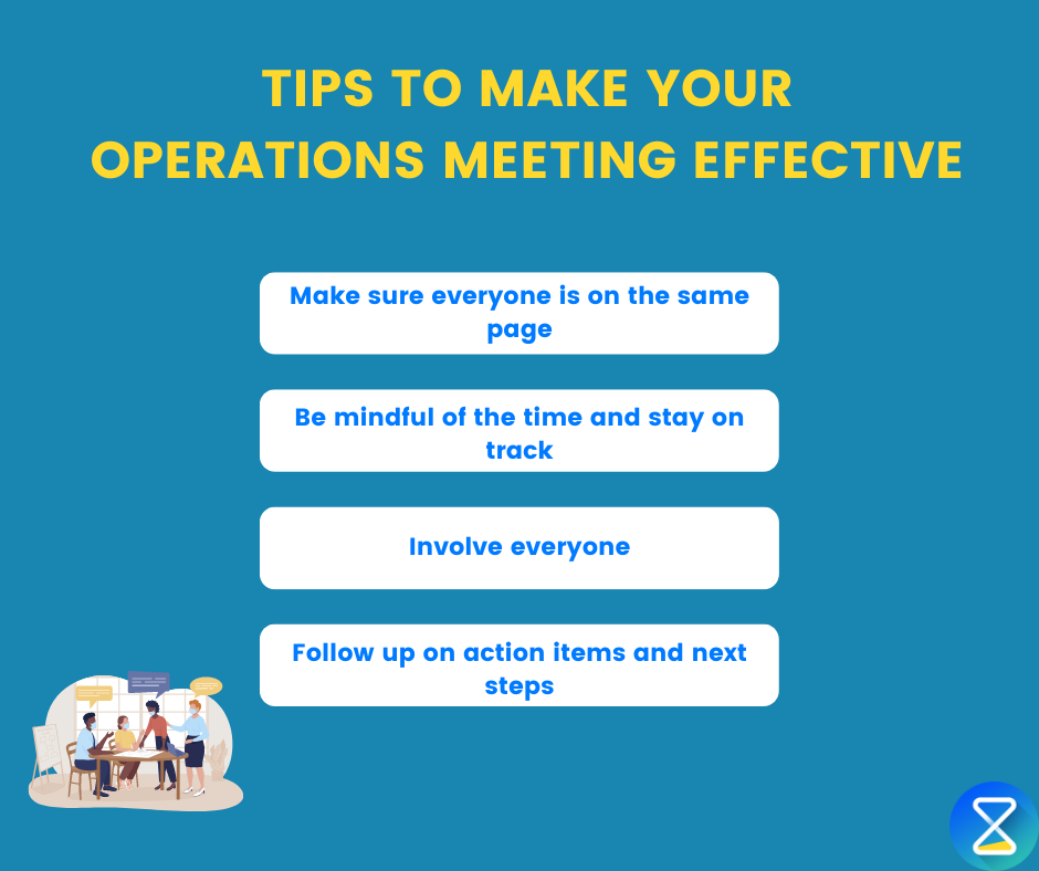 Effectively use weekly operations meeting agenda - TimeTrack blog