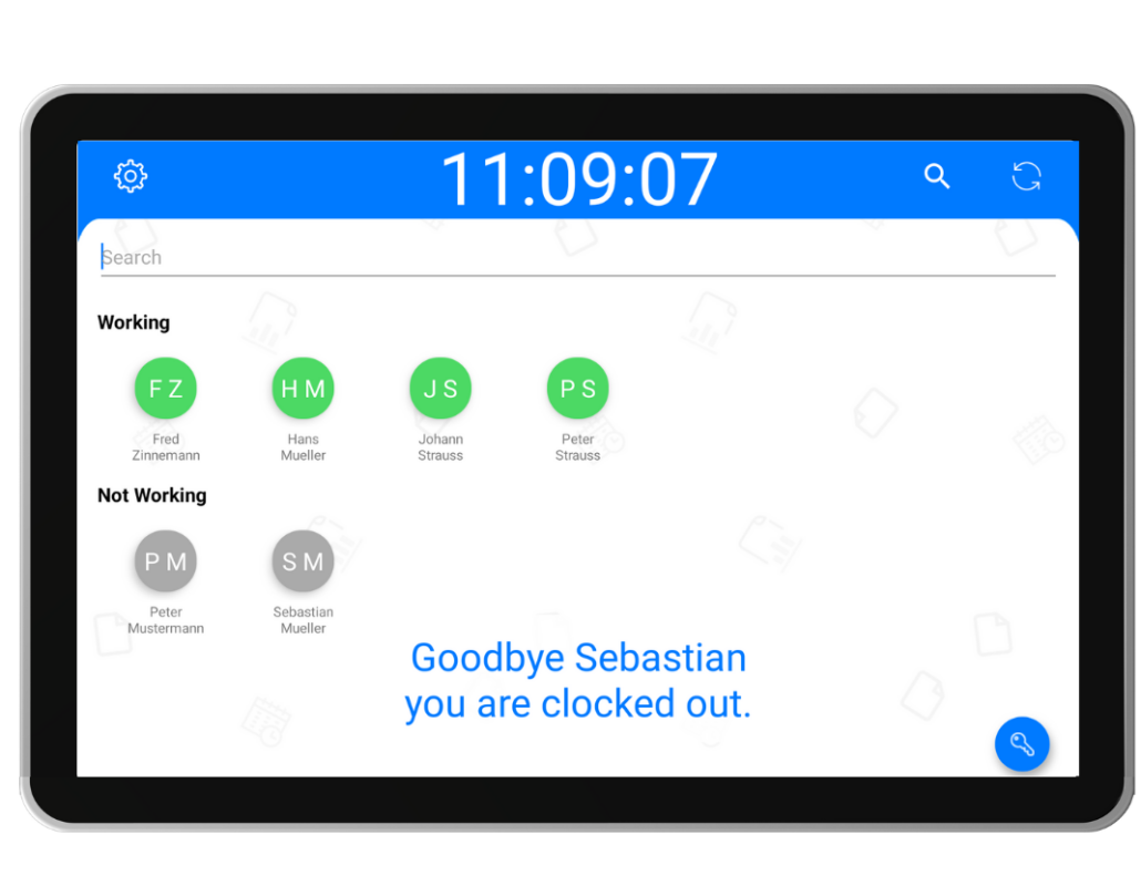TimeTrack: Efficient Overtime, Breaks and Absance Tracking