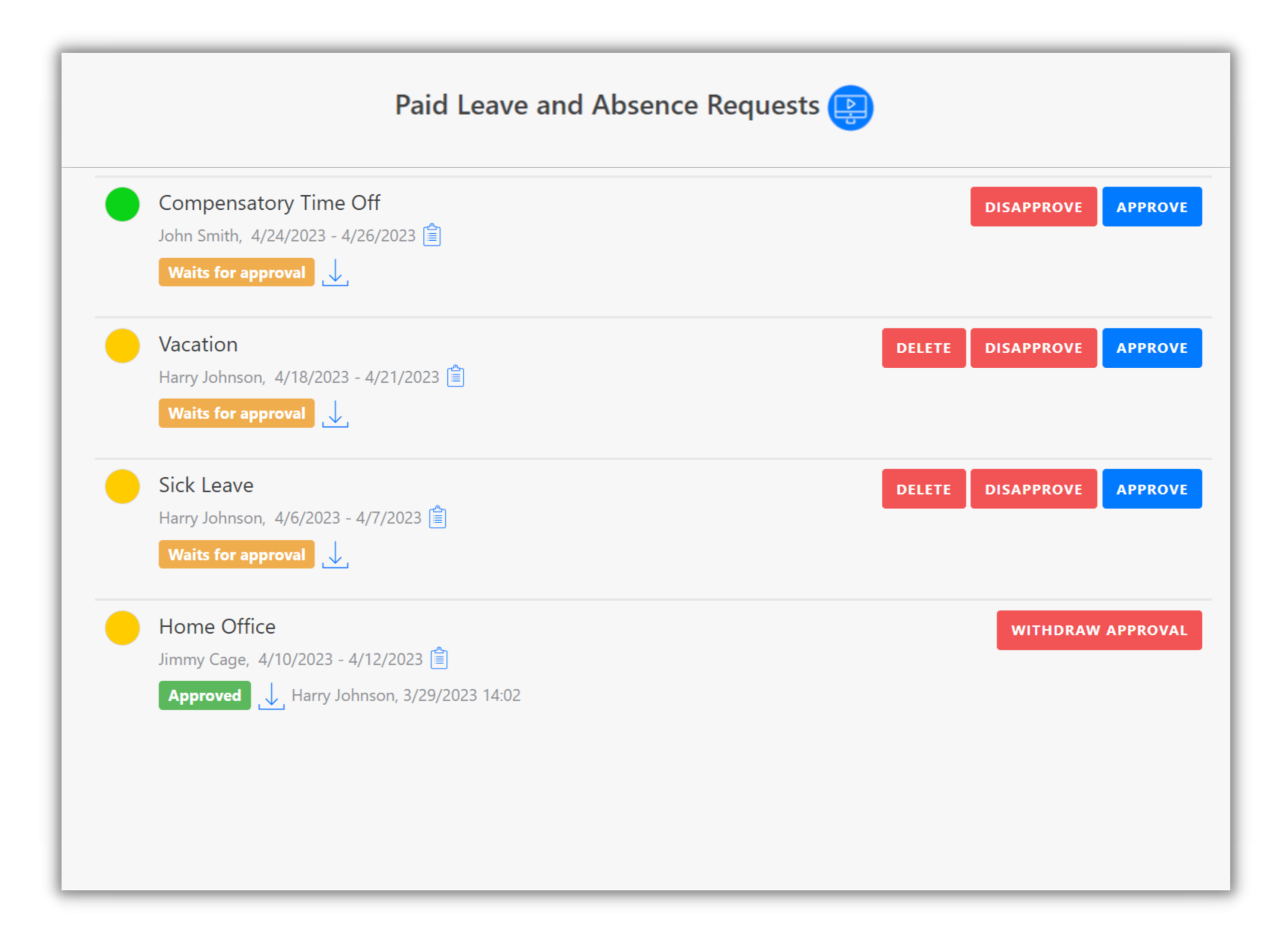 Holiday Tracker: Digital time off requests management | TimeTrack