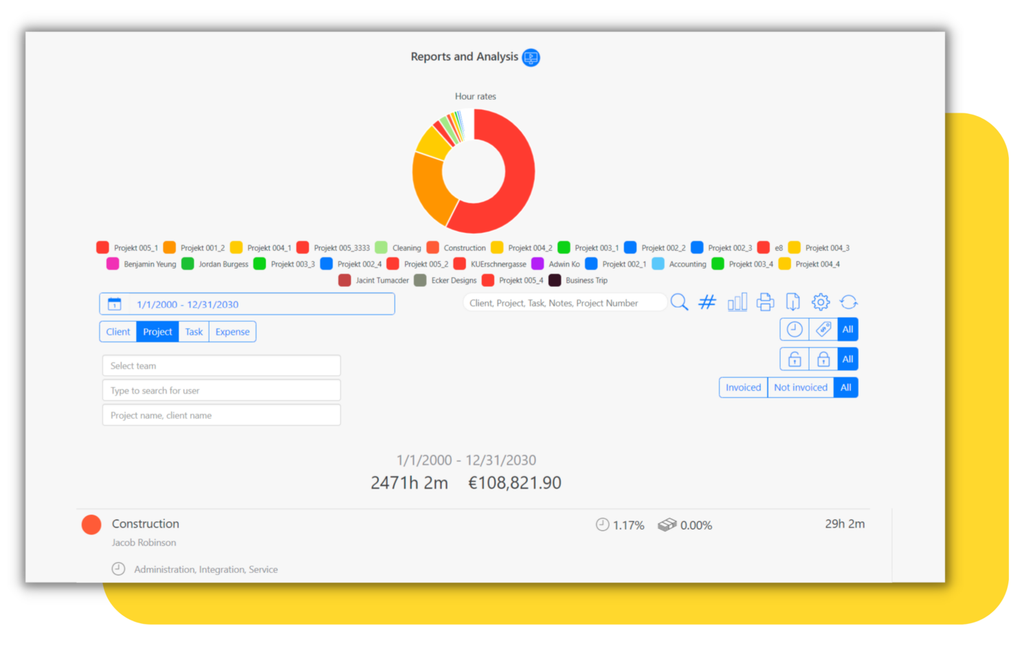 Project Reporting: Track Projects in Real Time | TimeTrack