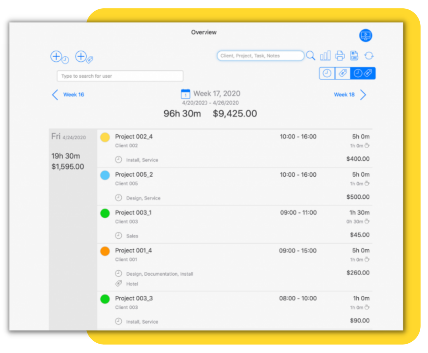 Project Control: Monitor Projects in Real Time I TimeTrack