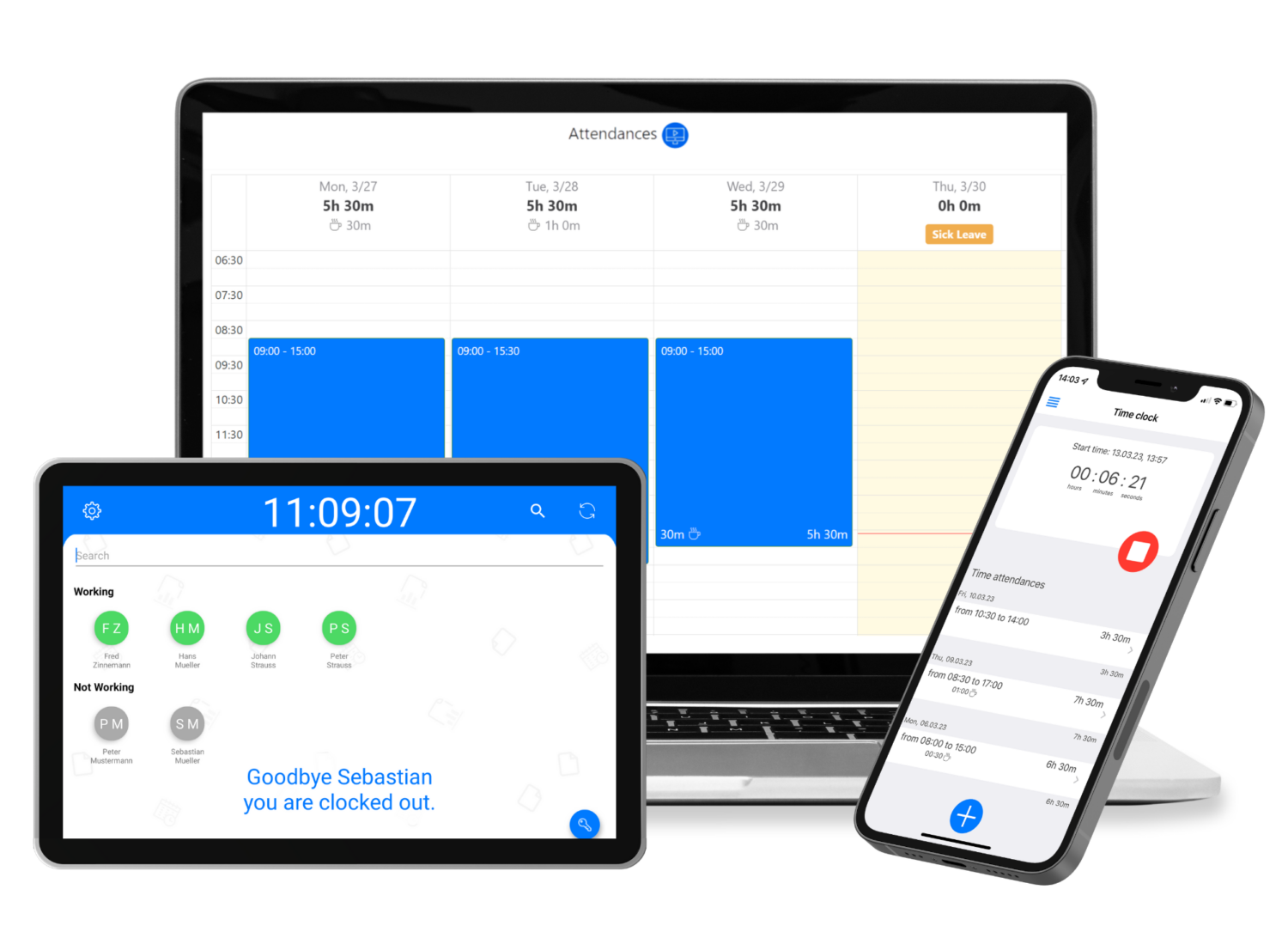 Clock In System: Effortless Time Tracking I TimeTrack