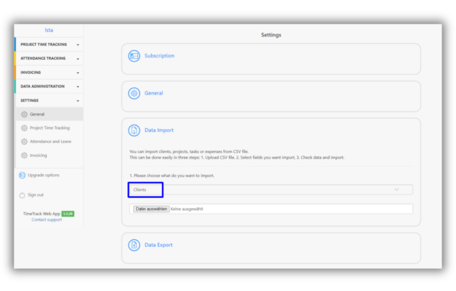 Importing Data from Other Systems into TimeTrack