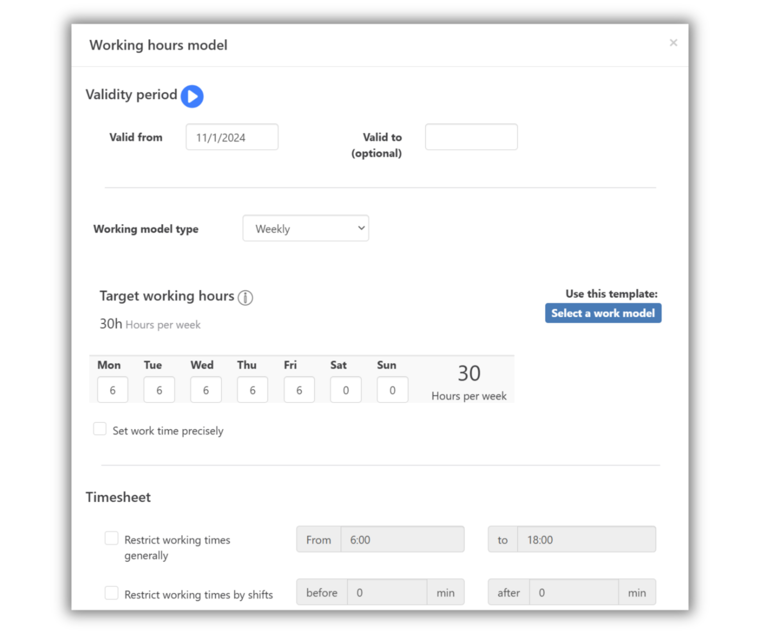 Working Time Models - Working Time Management I TimeTrack