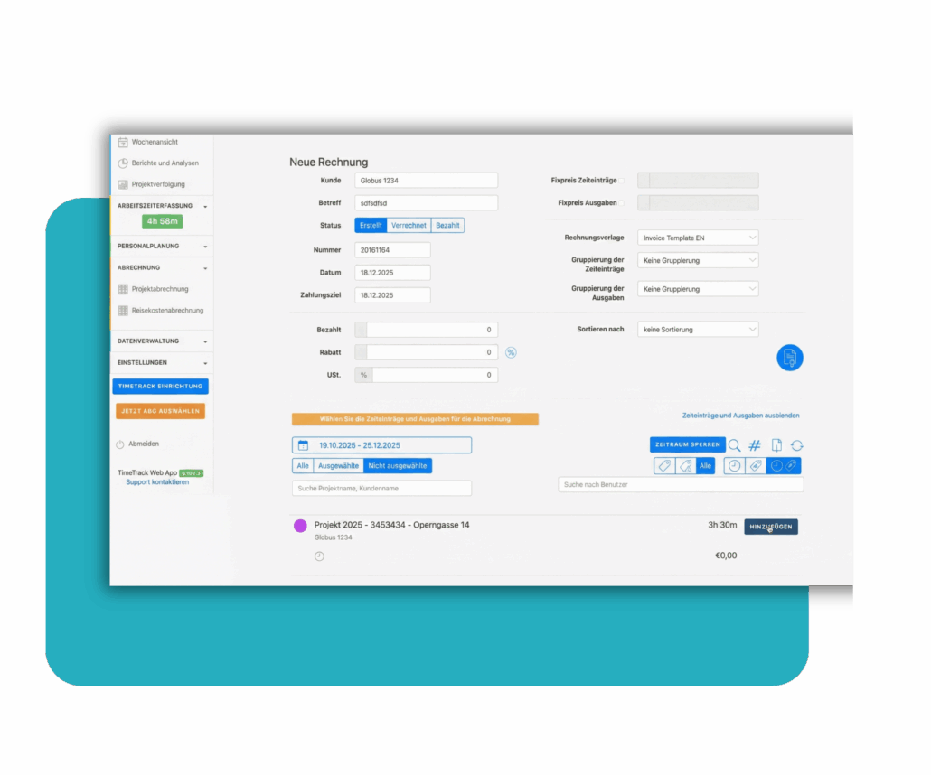 QuickBooks - Timetrack App - Zeiterfassung für Einzelunternehmer & Teams